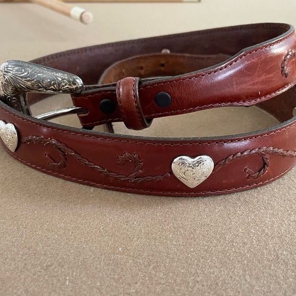 Tony Lama | Accessories | Vintage Tony Lama Leather Belt Women 32 ...